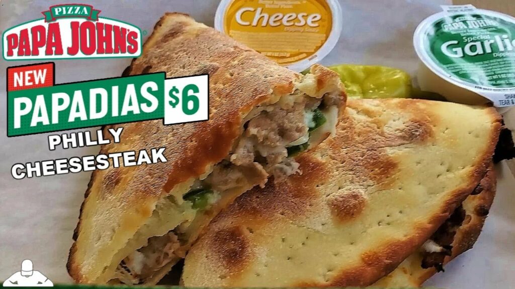Papa John® PHILLY CHEESESTEAK PAPADIA Review! 🧀🥩 - Italian Food