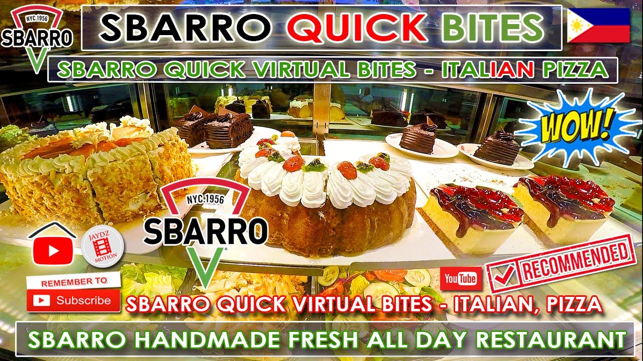 [QUICK VIRTUAL BITES?] SBARRO ITALIAN PIZZA, ETC, HANDMADE FRESH ALL ...