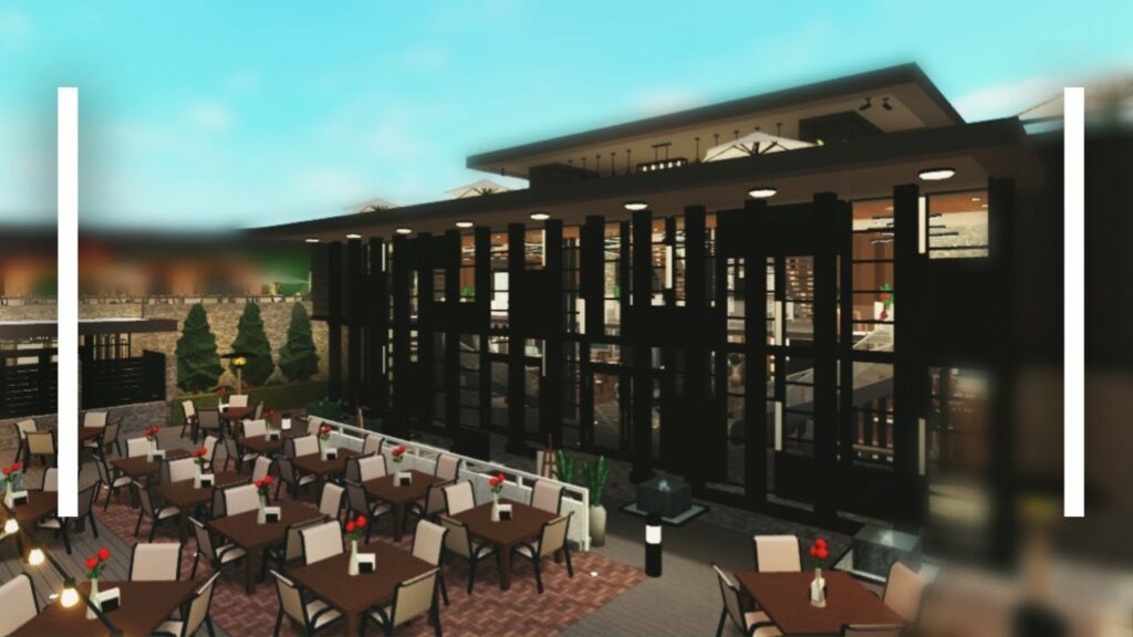 ($1.2M) Fancy Modern Restaurant SpeedBuild - Bloxburg ROBLOX - Italian Food