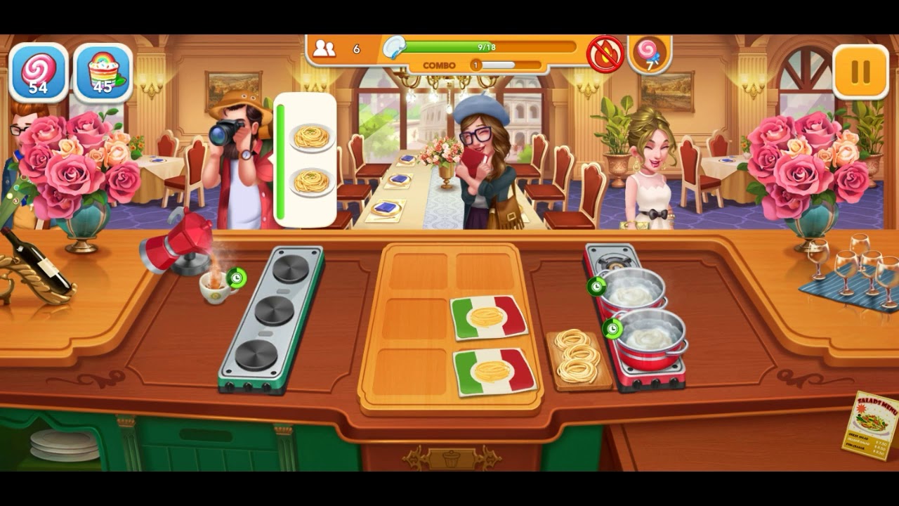 Cooking Frenzy # Level 256 and 257 # Game # Italian Restaurant ...