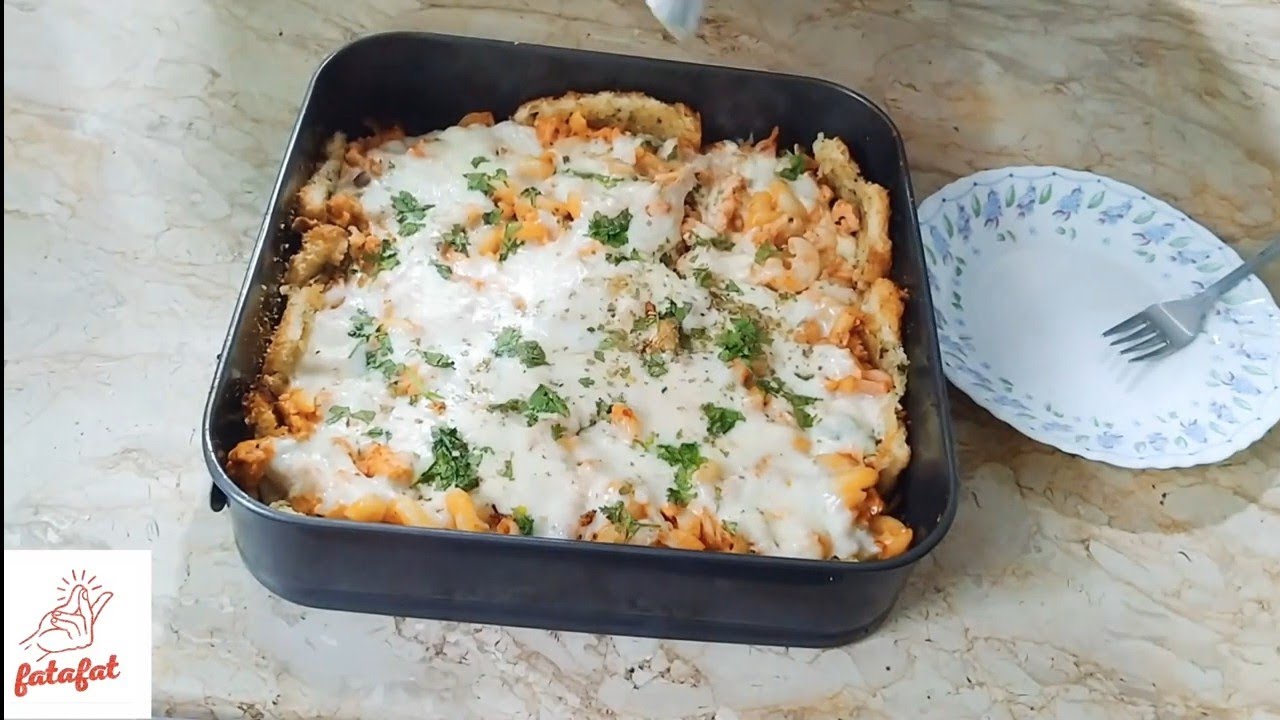 Garlic Bread Pasta Recipe.| Italian Style.| Easy To Cook - Italian Food