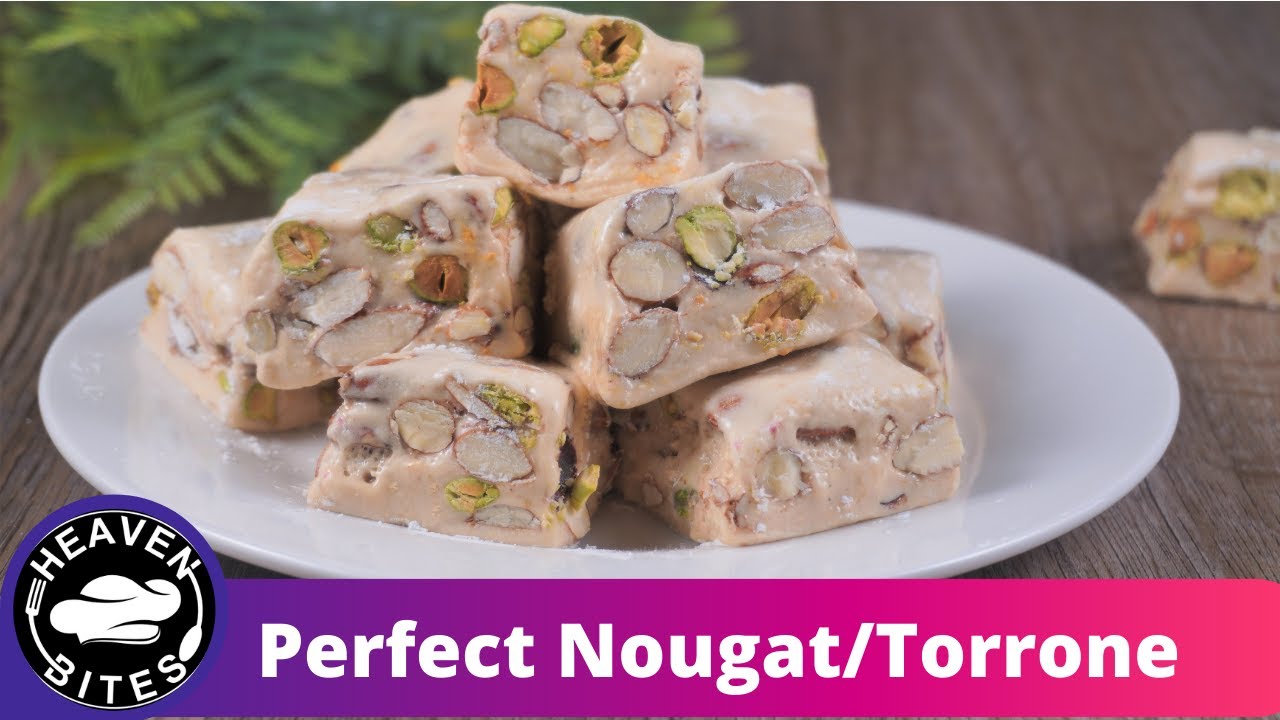 Perfect Nougat (Italian Torrone ) Recipe - Italian Food