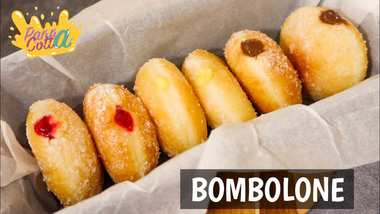 BOMBOLONE RECIPE | ITALIAN CREAM FILLED DOUGHNUT | DONAT BOMBOLONI ...