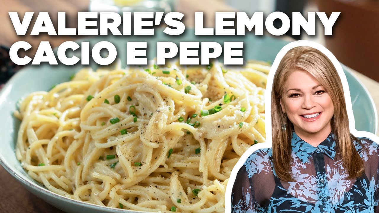Valerie Bertinelli's Lemony Cacio e Pepe | Valerie's Home Cooking | Food Network - Italian Food