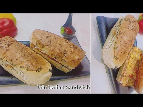 Jain Italian Sandwich Recipe | Italian Grilled Sandwich | Vegetarian ...