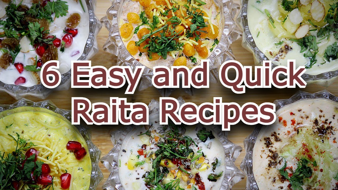 6 Types Of Raita | Italian Raita | Mix Fruit Raita | Mustard Sev Raita ...