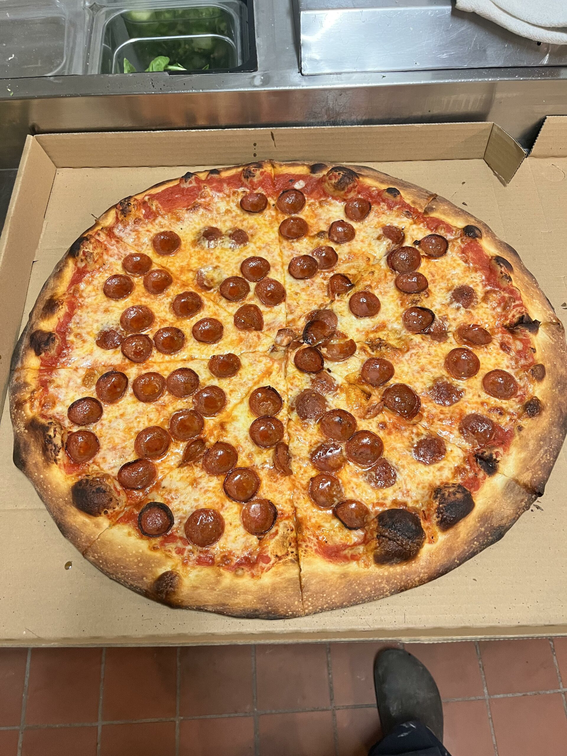 18” NY style Pep pizza I made :) - Italian Food
