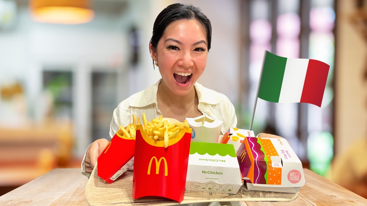 Trying McDonald's in Italy! - Italian Food