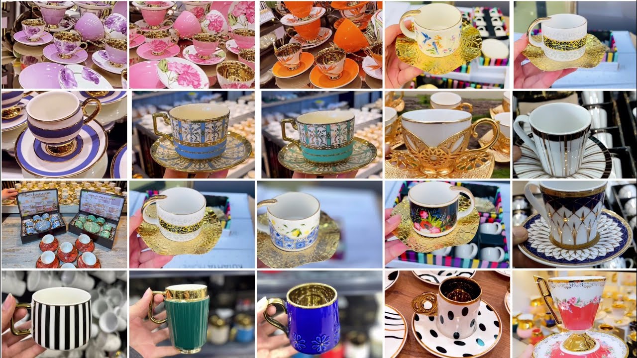 New Designs Coffee Cups sets //Fancy Tea Cups Designs Made in Italy # ...