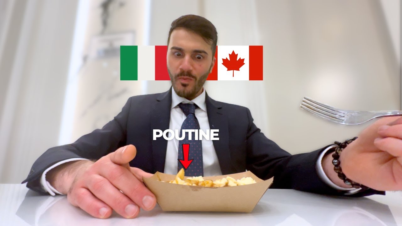 Italian Tries Poutine for the First Time in Montreal! - Italian Food