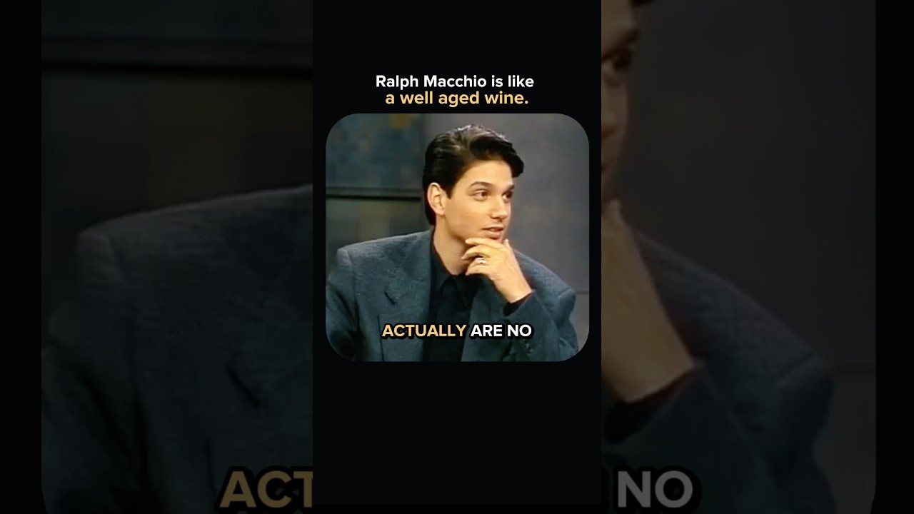 Ralph Macchio is like a well aged wine #italian - Italian Food