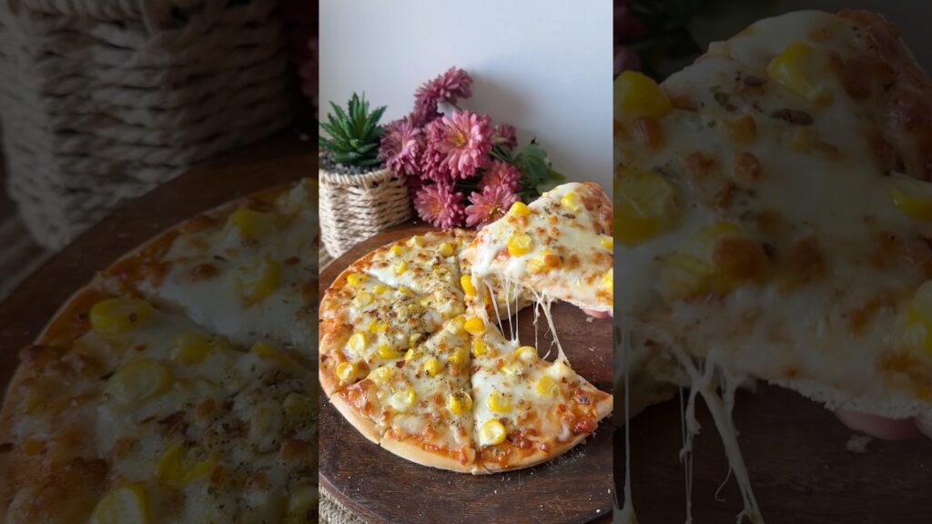 Cheesy Sweetcorn Pizza Recipe 🔥🔥#cheese #sweetcorn #pizza #recipe # ...