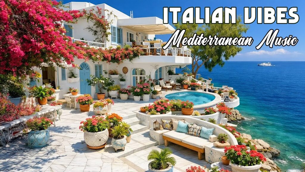 🎶 Italian Vibes & Mediterranean Music 🎶 1+ Hour Scenic Amalfi Coast ...