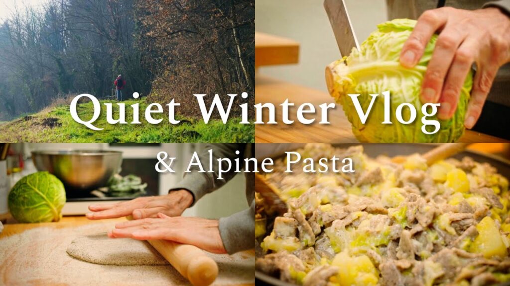 #35 Winter in Northern Italy | Making Alpine Pasta & Silent Nature ...