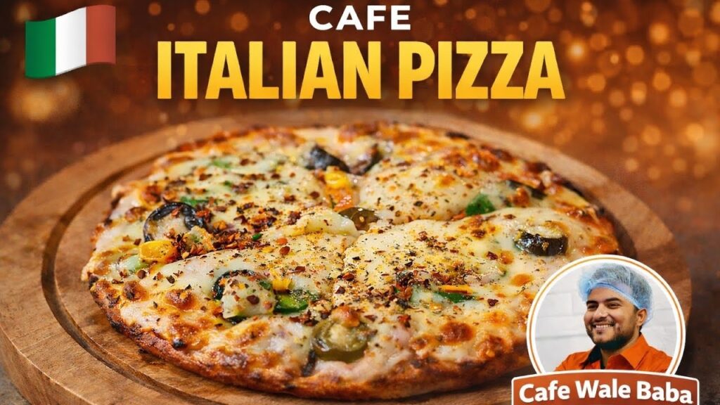 Cafe Style Italian Pizza 🍕 | Ghar Par Perfect Pizza Recipe | Cafe Wale ...