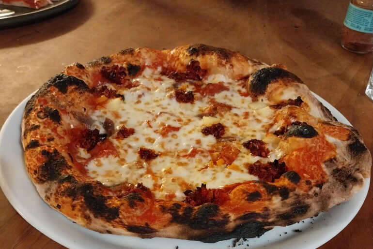 KPRC 2's Daniella Guzman samples Italian pizza before the 2026 Winter ...